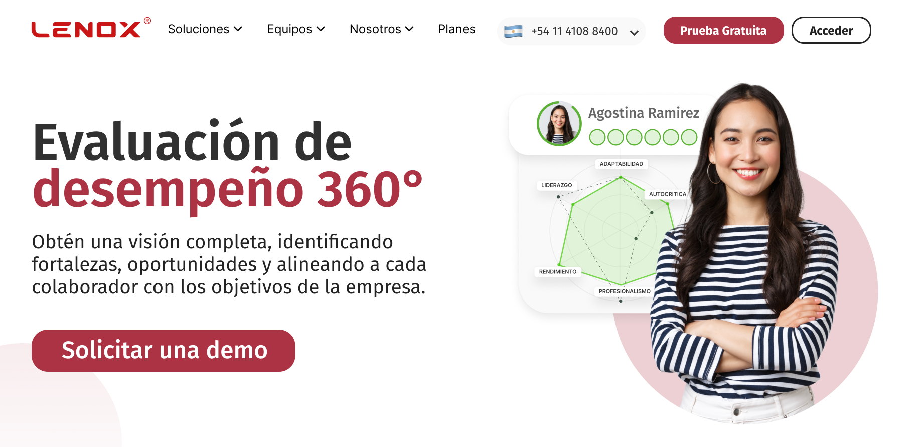 Evaluación de Desempeño 360° con Lenox HR | Software de RRHH